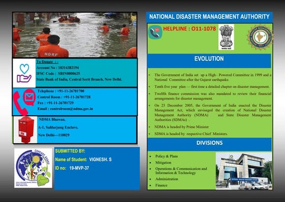 National Disaster Management Authority (India), abbreviated as NDMA, is ...