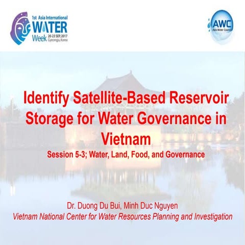 Reservoir monitoring using multiple satellite systems | PPT