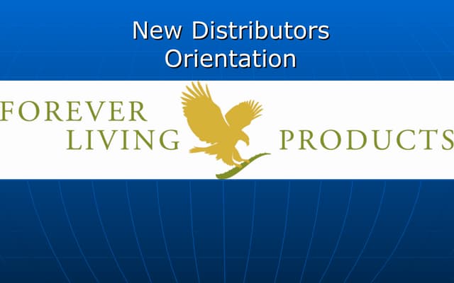 New Distributor Orientation English | PPT