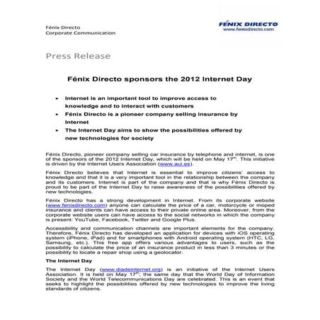Fenix Directo fraud alert | PDF