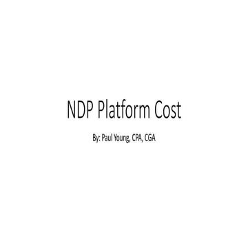 Ndp platform cost | PPT
