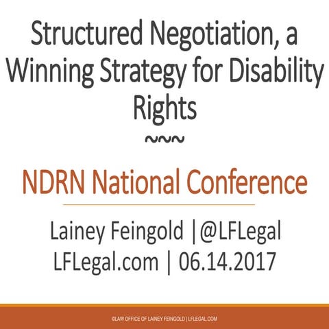 National Disability Rights Network 2017 slides | PPTX