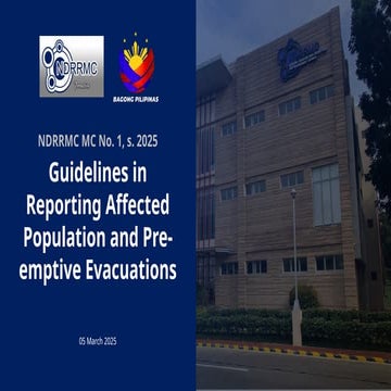 NDRRMC MC No. 1 s 2025 PPT (s).pptx of the Philippines | PPTX