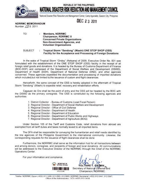 Memo Re-implementing Guidelines on the use of ICS | PDF