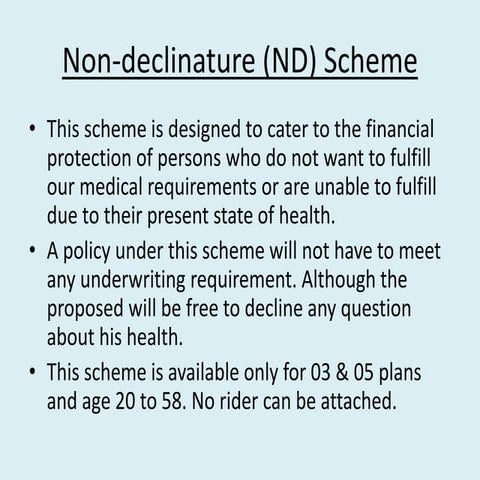 Nd scheme | PPSX | Life Insurance | Insurance