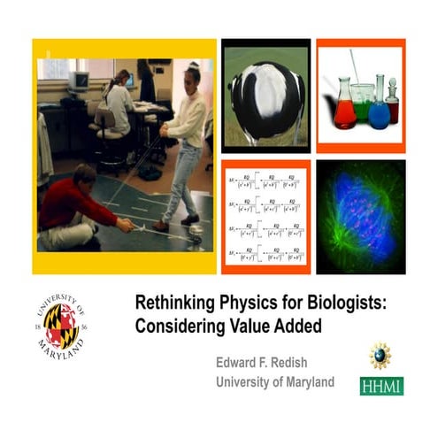 Rethinking physics for biologists | PDF