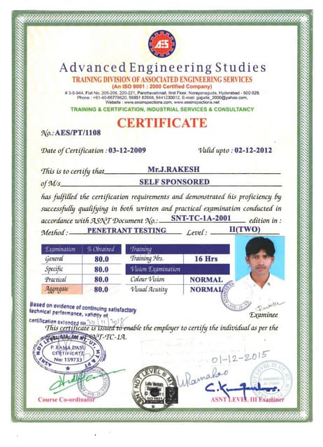 MT LEVEL II CERTIFICATE | PDF