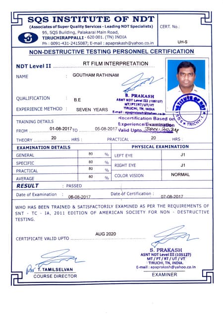 MT LEVEL II CERTIFICATE | PDF