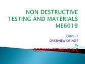 Advance NDT Methods | PPT