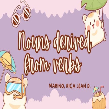 Another version of nouns that are derived from verbs | PDF