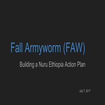 Tackling the Fall Armyworm Crisis in Africa through Accelerated ...