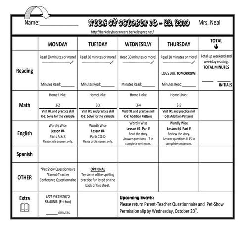 Homework Oct 18-22 | PDF