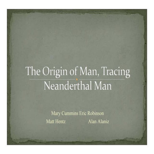 Neanderthal | PDF