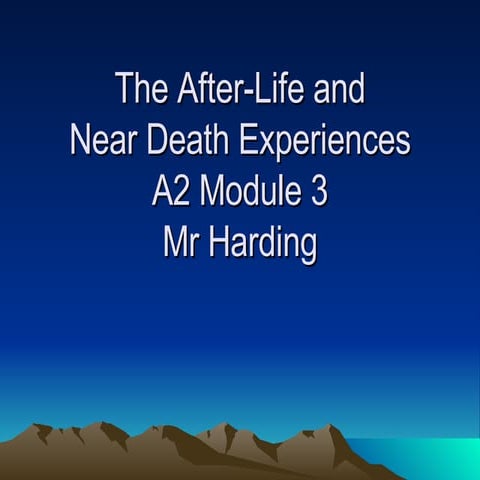 Near Death Experiences | PPT