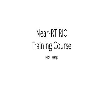 Near rt ric tc | PPTX