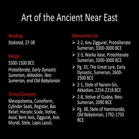 Near eastern art part i upload | PPT