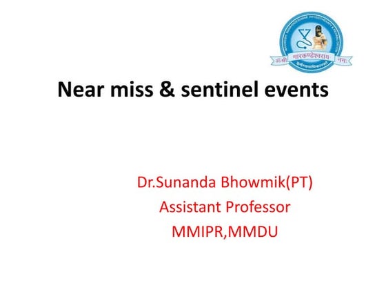 Sentinel Events | PPTX