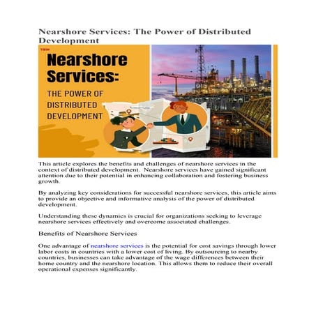NEARSHORE COMPANY | PDF