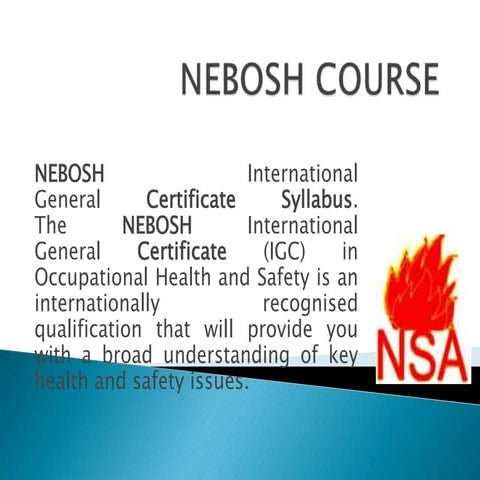 Nebosh course | PPTX