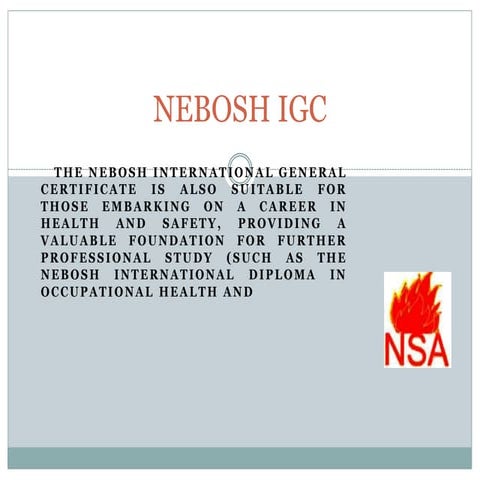 Nebosh igc | PPTX