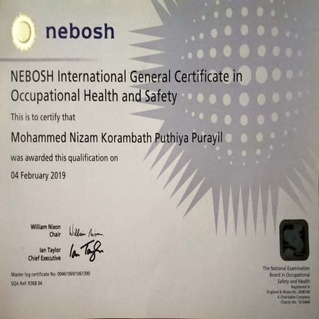 NEBOSH IGC | PDF