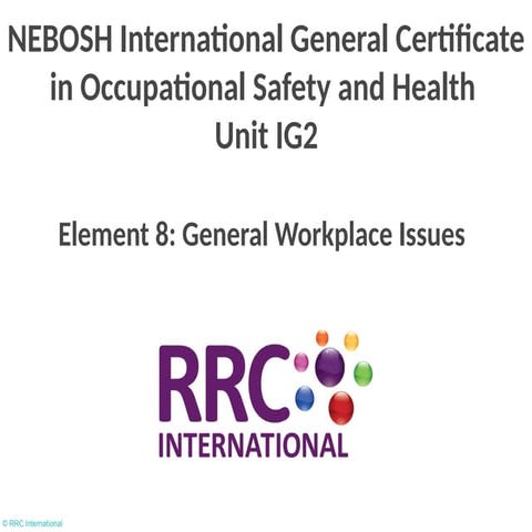 NEBOSH IGC IG1 PART 2 for preparation of IG1 | PPTX