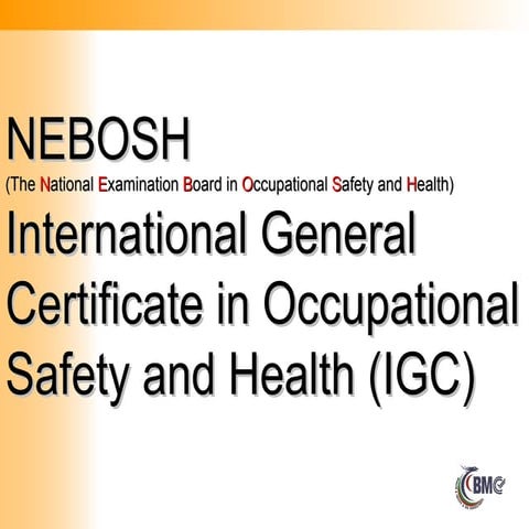 NEBOSH Internationl General Certificate.ppt