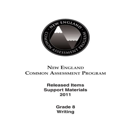 Necap 2011 gr8_writing_released_items_support_materials | PDF