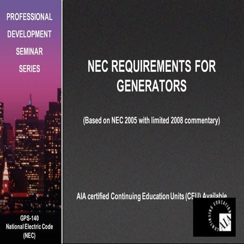 Nec emergency requirements | PPT