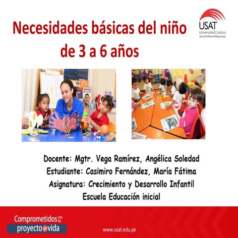Necesidades básicas del preescolar | PDF