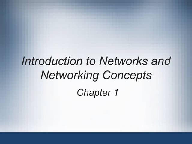 Basics of computer networks | PPTX