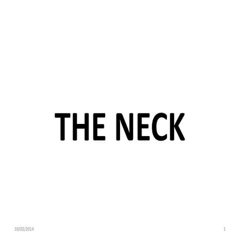 Head and neck anatomy | PPTX