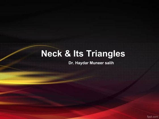 TRIANGLES OF THE NECK | PPT