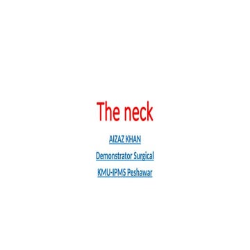Anatomy of neck by aizaz khan || International | PPTX