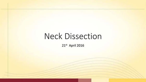 Cervical lymph nodes | PPTX