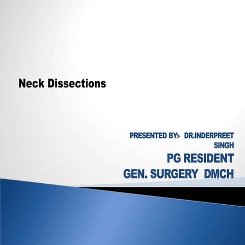 Neck dissection dr inder | PPT