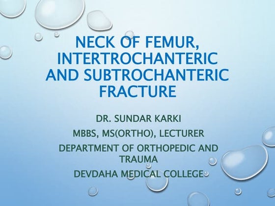 Femoral head fracture | PPT