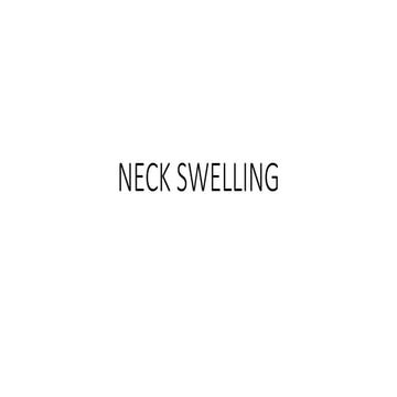 NECK SWELLING IN OTORHINOLARYNGOLOGY .pptx