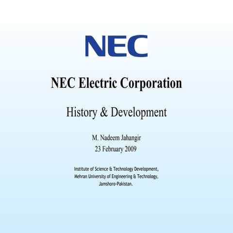 NEC Corp | PPT