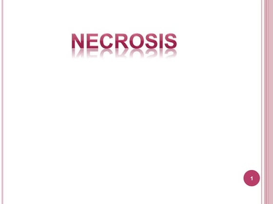 General pathology necrosis | PPTX | Blood Disorders | Diseases and ...