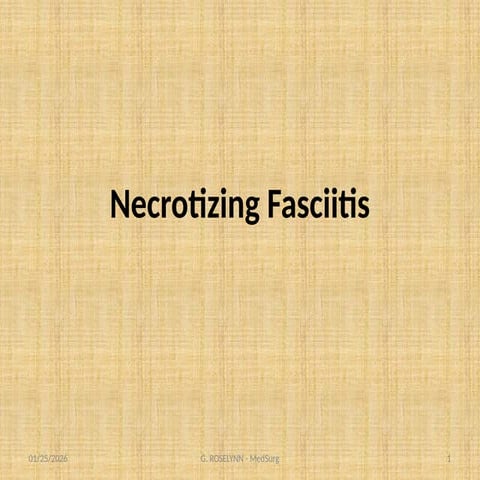 Chondrolysis PowerPoint presentation notes | PPTX