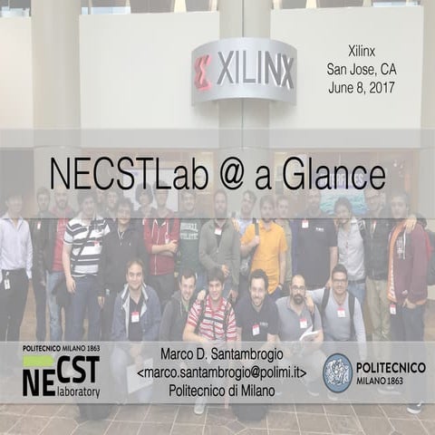 NECST at a Glance and the DReAMS Research Line | PDF