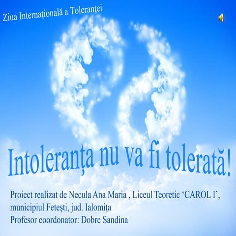Necula ana maria proiect intoleran+úa nu va fi tolerat-â! | PDF