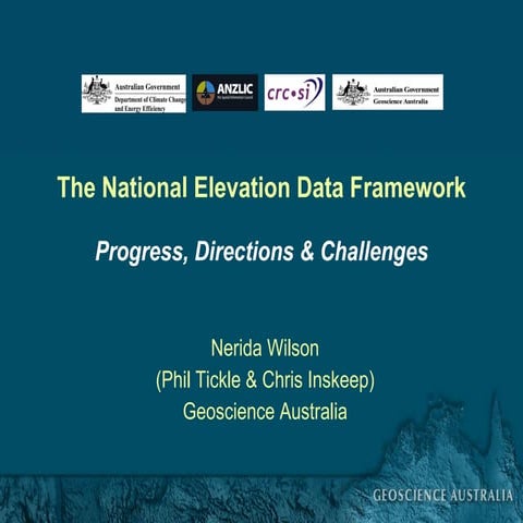 The National Elevation Data Framework | PPT