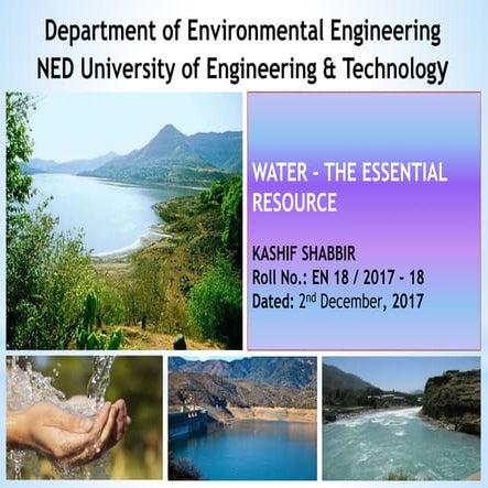 Water - The essential resource | PPTX