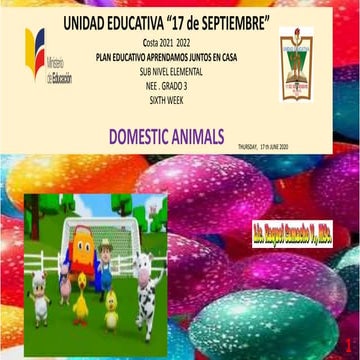 Nee . domestic animals th 17 june | PPT