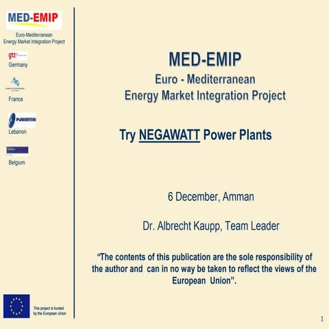 Day 2 Try NEGAWATT Power Plants | PPT