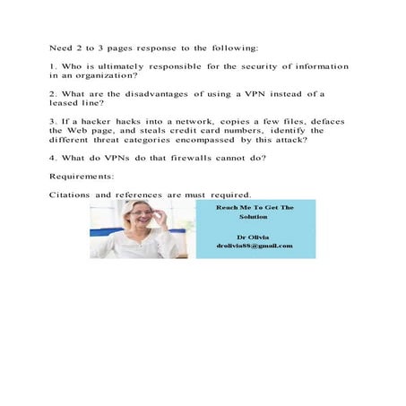 Need 2 to 3 pages response to the following1. Who is ultimately | DOCX