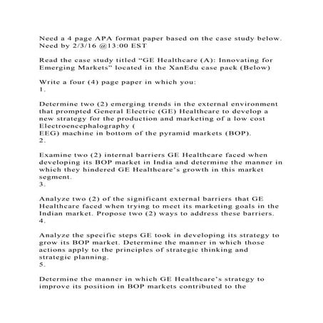 Need a 4 page APA format paper based on the case study below. Need b.docx