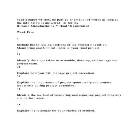 need a paper written, no particular ampunt of words as long as the.docx